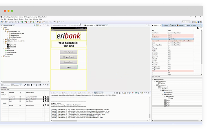 Appium Studio for Eclipse Appium Studio for Eclipse
